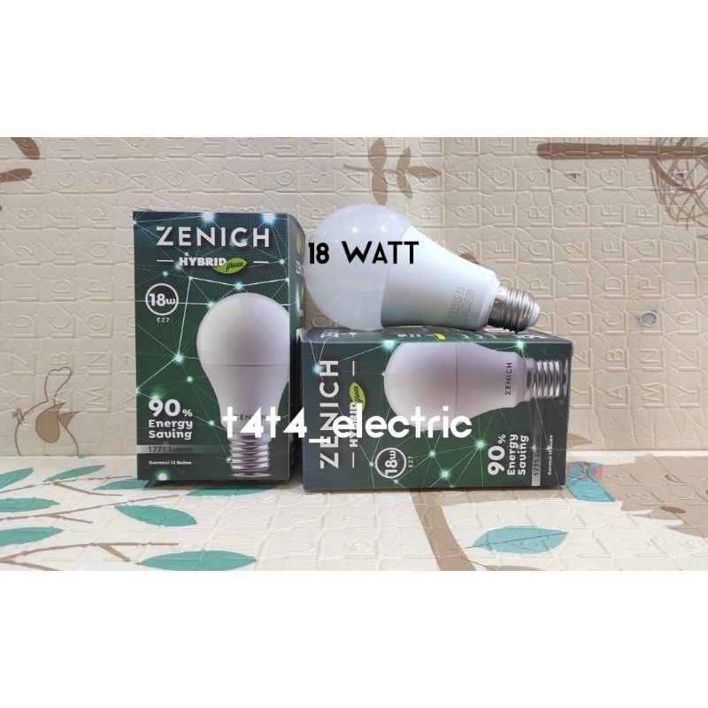 Jual LED ZENICH BULAT 18 WATT, SNI, PUTIH, GARANSI 1 TAHUN | Shopee ...