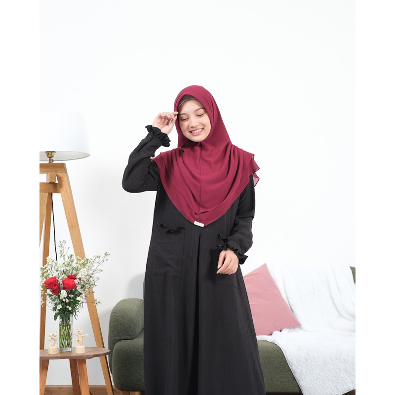 Jual Ruth Compact Khimar| lipit dua layer babydoll | Hijab instan ...