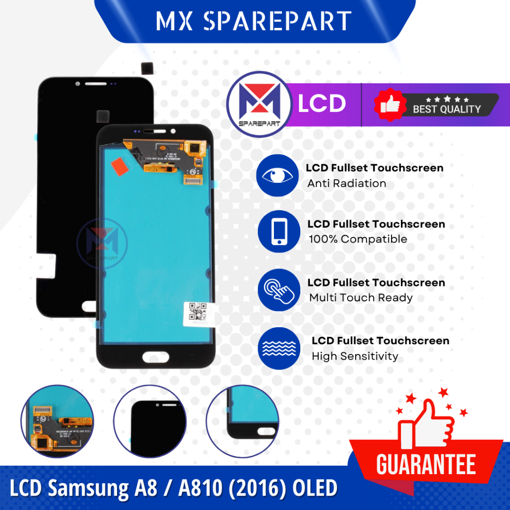 Jual LCD Samsung A8 A810 2016 Fullset Touchscreen | Shopee Indonesia