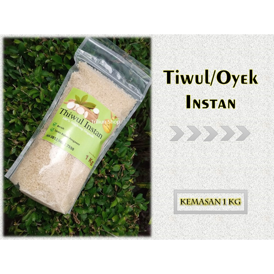 Jual Nasi Tiwul Instan 1 kg Organik Asli Thiwul Kering Mentah 100% ...