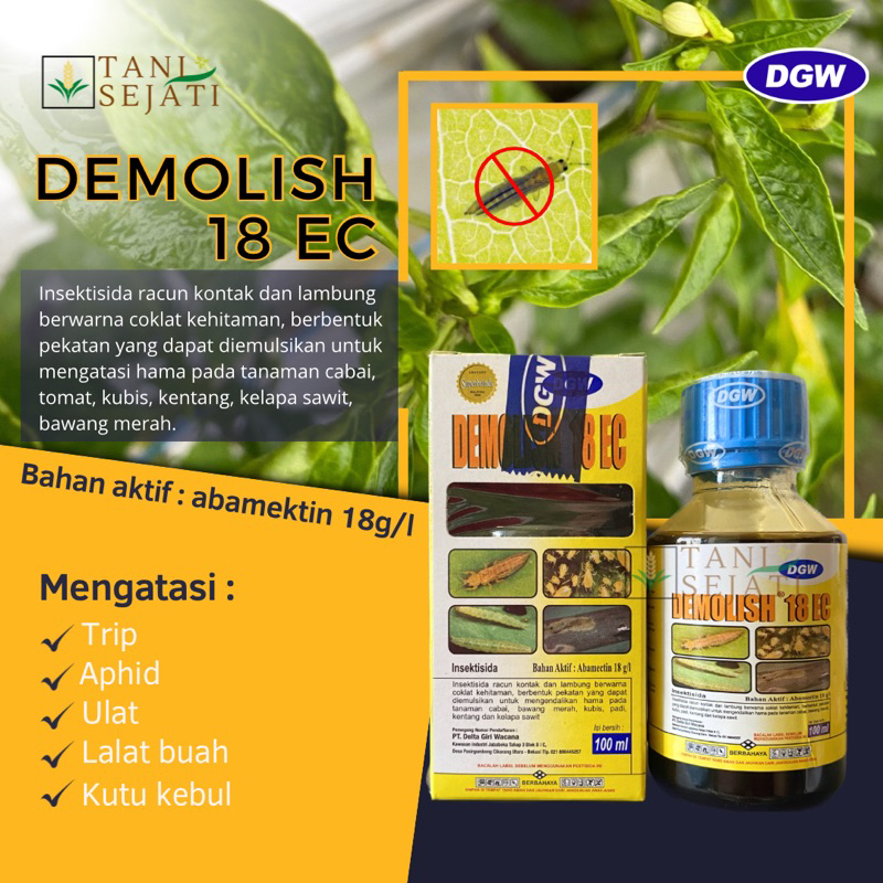 Jual Demolish 18 EC Insektisida Pembasmi Hama Trip Aphid Kutu Kebul ...