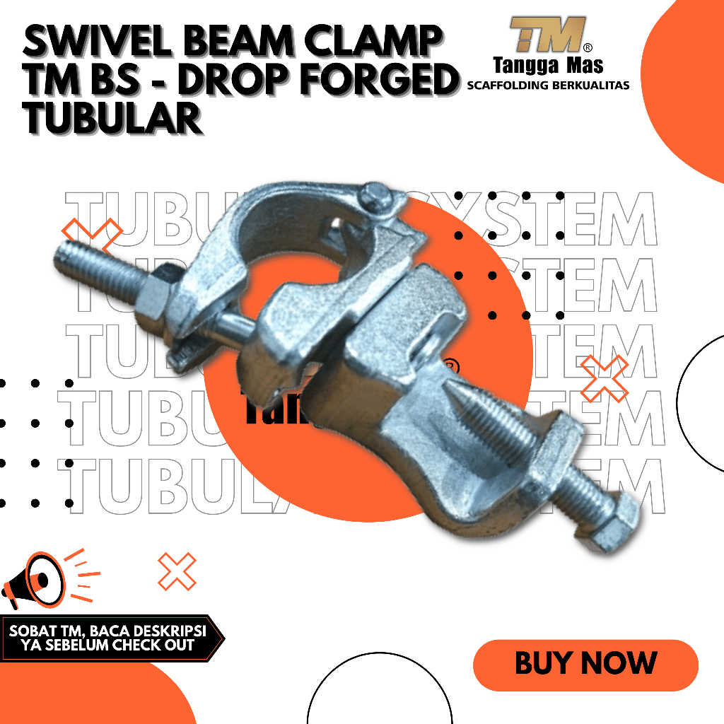 Jual GIRDER FIX & SWIVEL BEAM CLAMP STANDARD BS UNTUK SCAFFOLDING JENIS ...