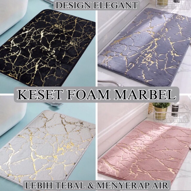 Jual KESET FOAM TEBAL MOTIF MARBEL ANTISLIP LEMBUT | KESET LANTAI ...
