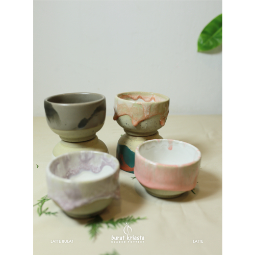 Jual BULAT latte cup - keramik handmade - pottery - burat kriasta ...