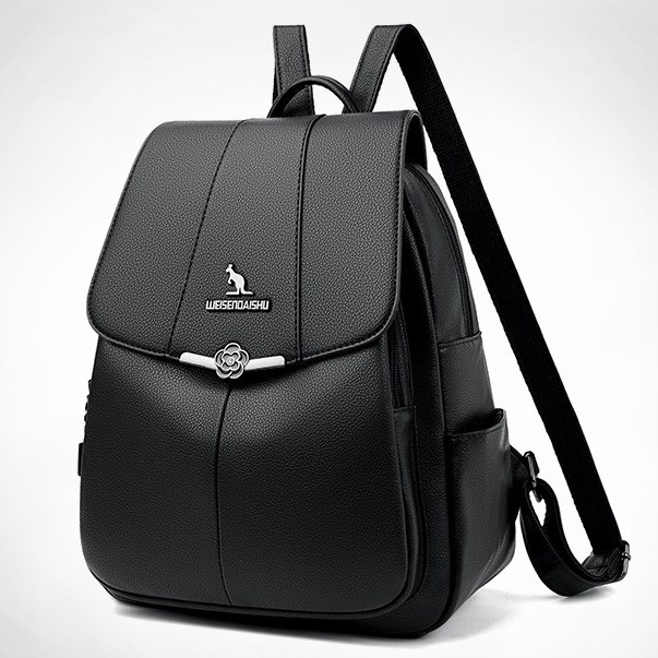 Jual TAS RANSEL WANITA KULIT PREMIUM HITAM YORLIANA TA914B5 BACKPACK ...