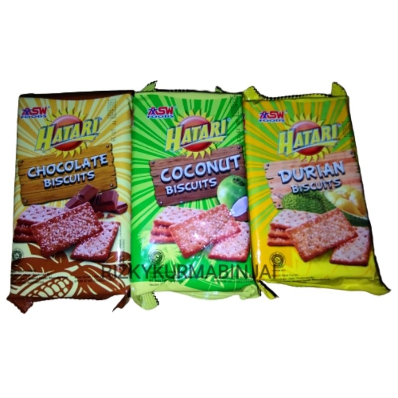 Jual ASW HATARI BISKUIT COKLAT KELAPA DURIAN 115GR | Shopee Indonesia