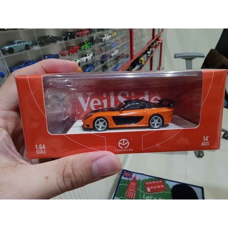 Jual diecast time model micro mazda rx7 veilside and han figure ...