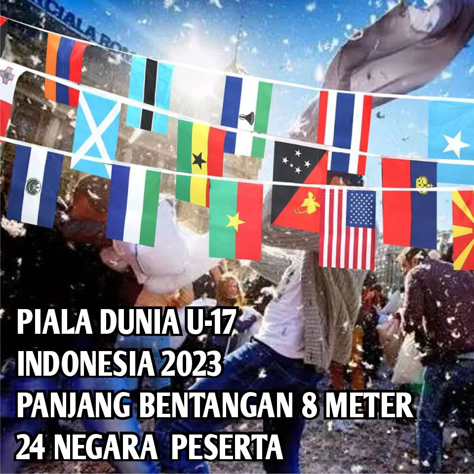 Jual BENDERA RENCENG PIALA DUNIA /BENDERA RANTUY /BENDERA NEGARA ...