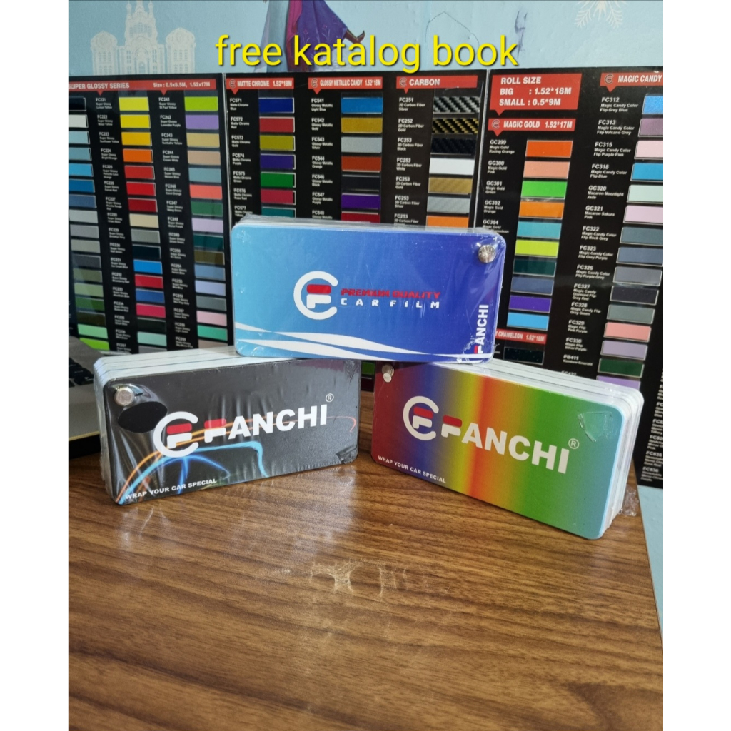 Jual Katalog Warna Sticker FANCHI 3 set + Free Katalog Book Lengkap ...