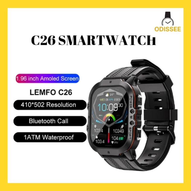 Jual LEMFO C26 SMARTWATCH AMOLED MODEL KOSPET TANK M2 | Shopee Indonesia
