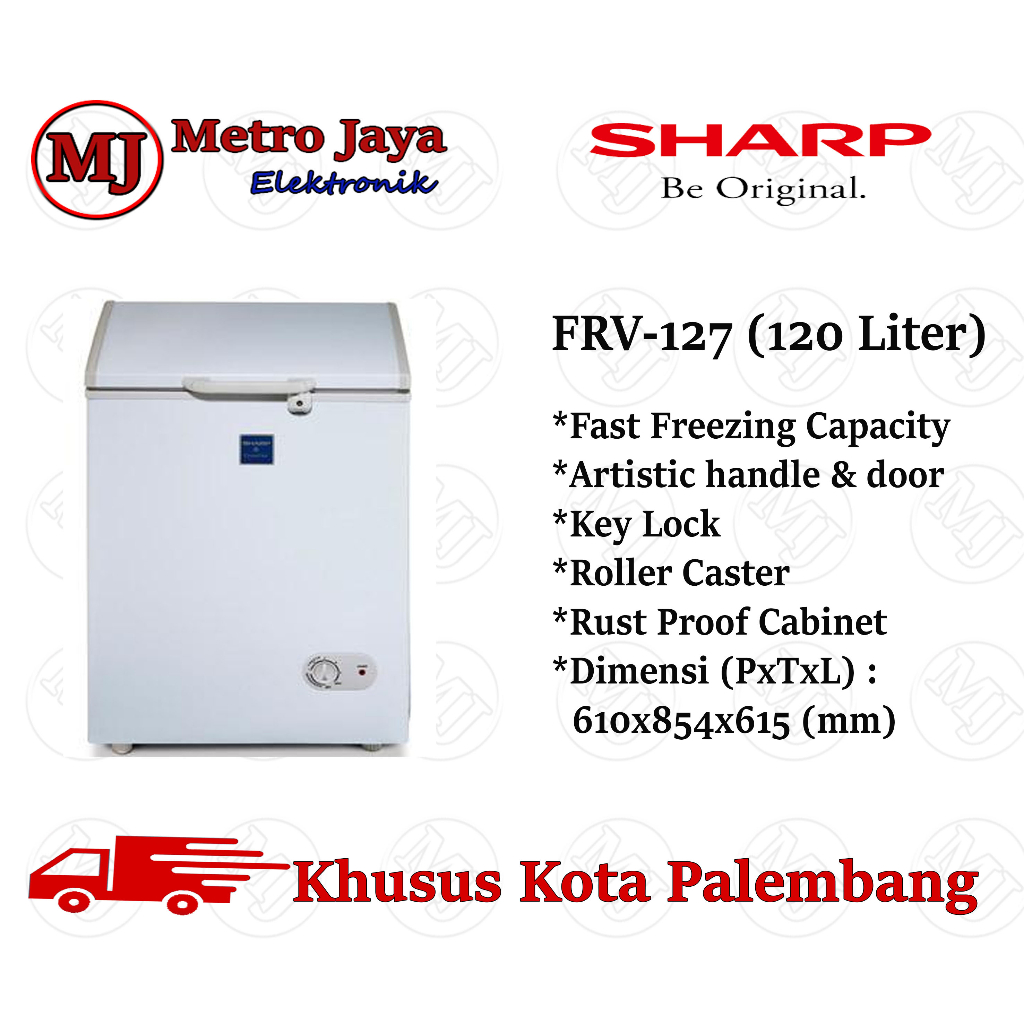 Jual Chest Freezer Sharp FRV 127 Box Freezer Sharp FRV 127 120 Liter Shopee Indonesia
