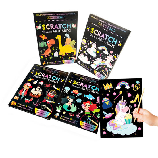 Jual SCRATCH ART CARD PAPER LUKISAN GLITTER ANAK | Shopee Indonesia