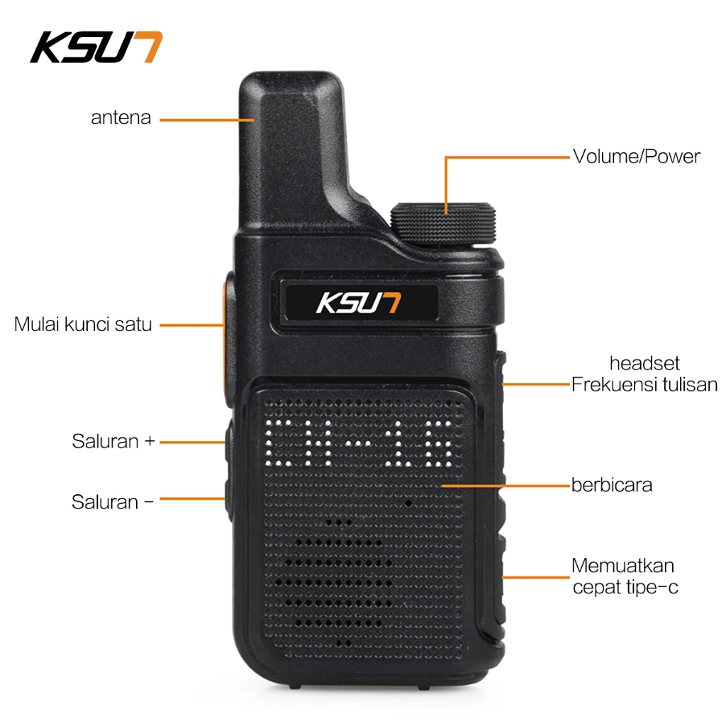 Jual KSUN X-TFSI Handy Talkie M6 Walkie Talkie Matriks Screen Handy ...