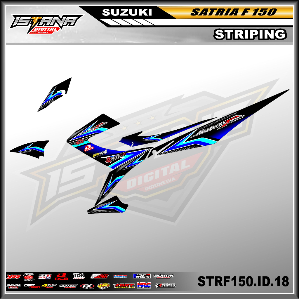 Jual Stiker Striping SUZUKI SATRIA F 150 - Sticker Stripping Variasi ...