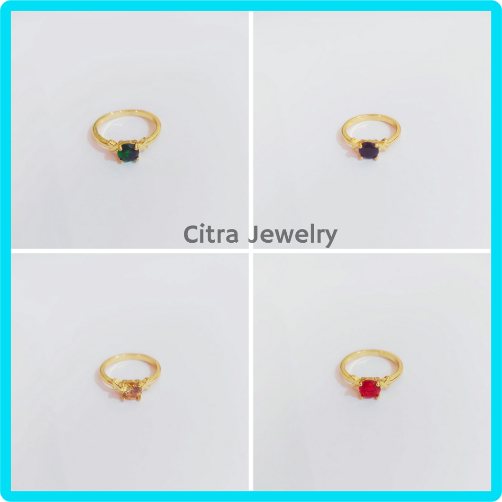 Jual COD - Cincin Permata Xuping Lapis Emas 24K Perhiasan Wanita Mewah ...