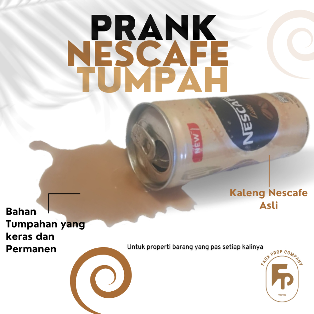 Jual Prank Kopi Nescafe Tumpah Nescafe Prank, Fake Props, Fake Spill ...