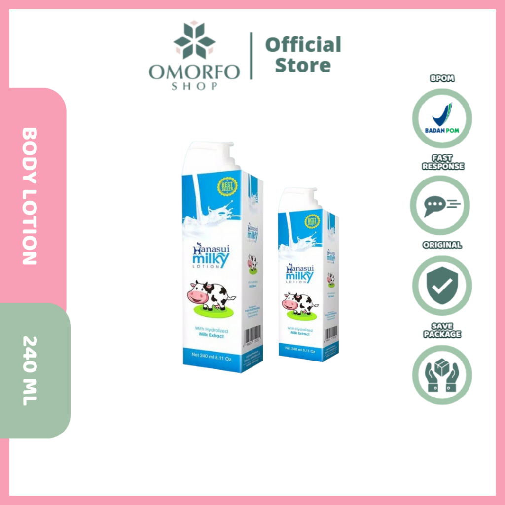 Jual [Omorfo] HANASUI HAND BODY LOTION MILKY | Shopee Indonesia