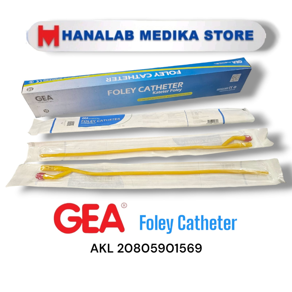 Jual GEA FOLEY CATHETER / FOLLEY CATHETER 2 WAY 16FR 18FR / SELANG ...