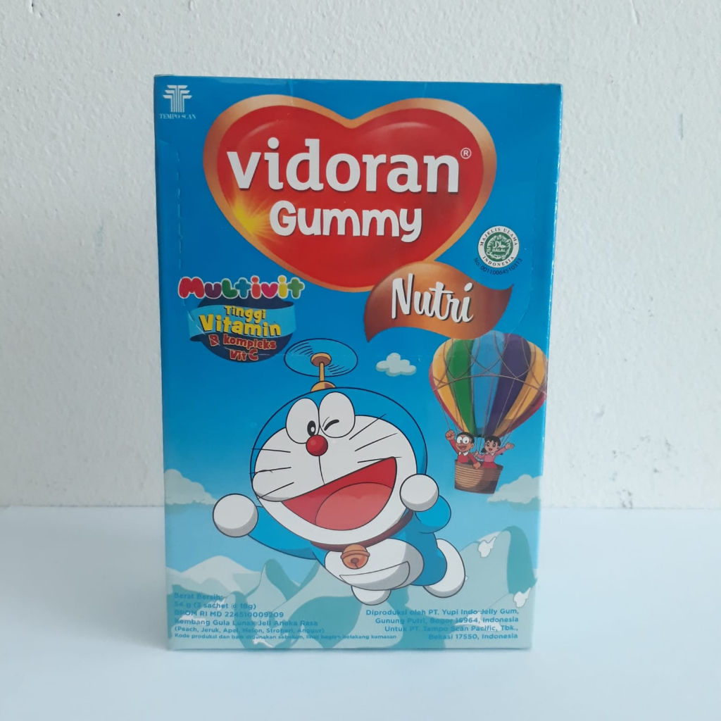 Jual Vidoran Gummy Nutri box isi 3 sachet | Shopee Indonesia
