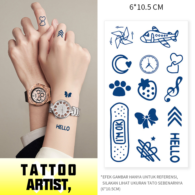 Jual Motif lucu tato, pola lucu tatto, tato temporer,tahan air,Stiker ...
