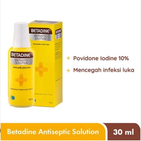 Jual Obat Merah Luka Antiseptik BETADINE SOLUTION 30 ml | Shopee Indonesia
