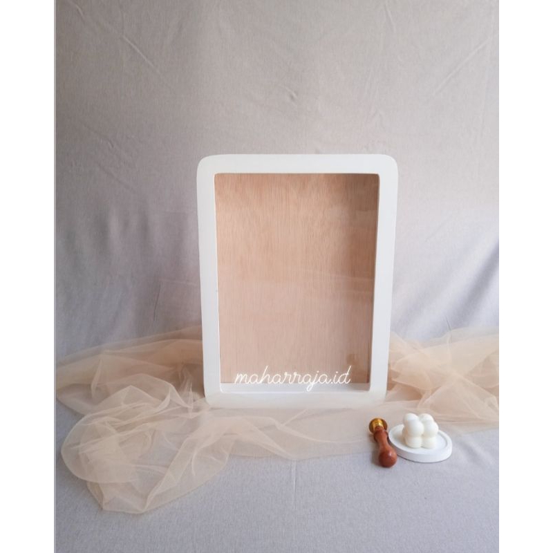 Jual { 25x35 } Frame Mahar Askara / Frame Lengkung / Frame Kayu / Mahar ...