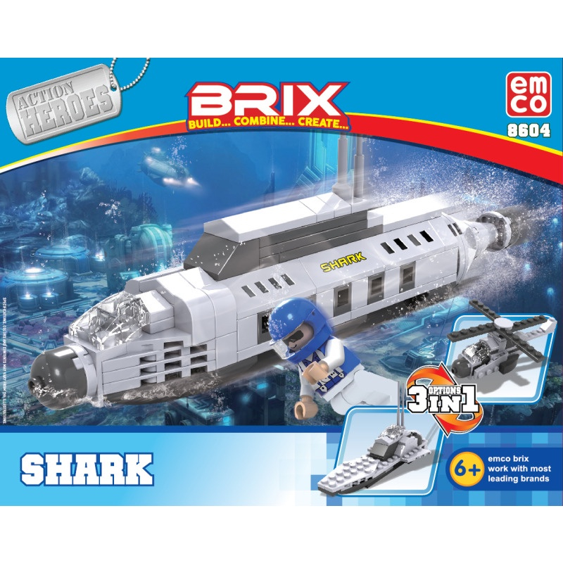 Jual Mainan Anak Emco Brix - Shark (8604) | Shopee Indonesia