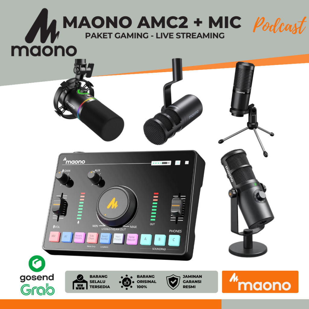 Jual PAKET MAONO AMC2 NEO + Microphone | Gaming Live Streaming ...