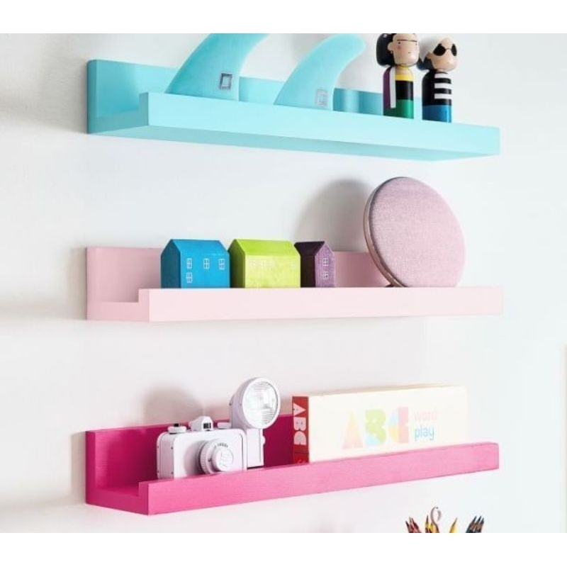 Jual AWC Rak ambalan dinding tempel serbaguna multifungsi WARNA PASTEL ...