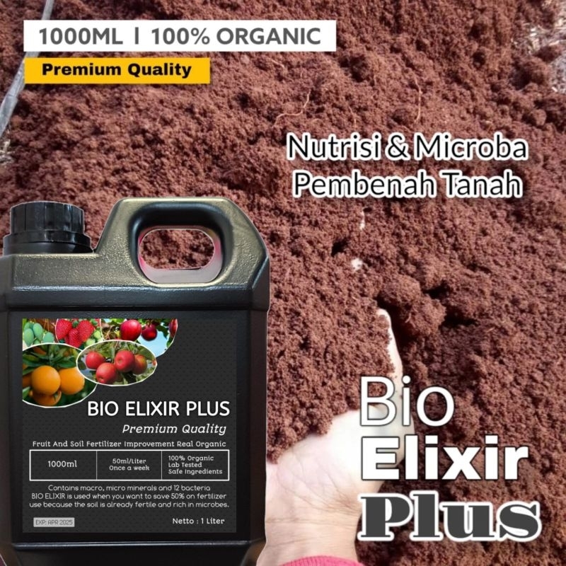 Jual Bio Elixir Plus 1 Liter Nutrisi Pembenah Tanah | Shopee Indonesia