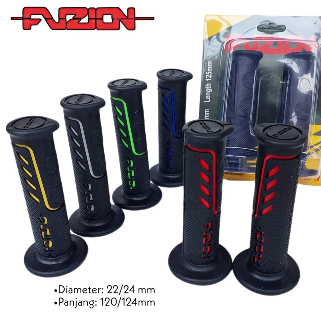Jual HAND GRIP HANDGRIP HANDFAT KARET PEGANGAN MOTOR UNIVERSAL MERK FUZION | Shopee Indonesia