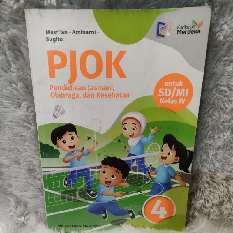 Jual pjok untuk sd/mi kelas 4 kurikulum merdeka penerbit erlangga | Shopee Indonesia