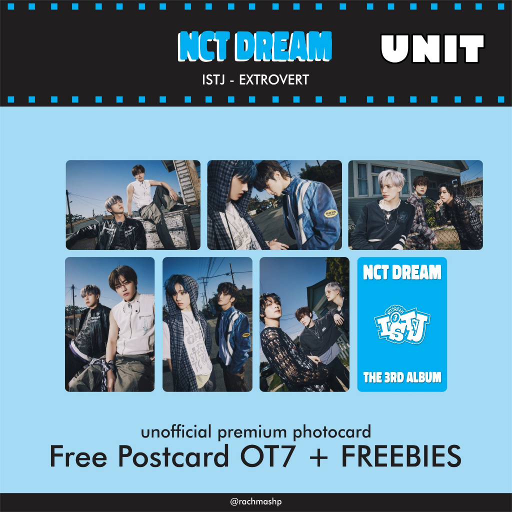 Jual premium PHOTOCARD/PC NCT Dream ISTJ - UNIT | Shopee Indonesia