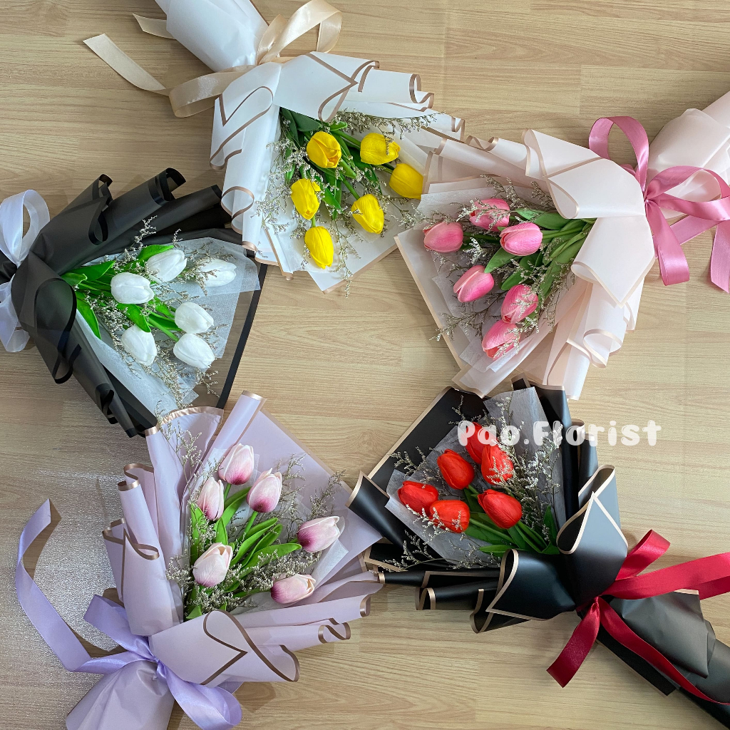 Jual PAO FLORIST 6 Tulips (READY STOCK) / Tulip Artificial / Bunga ...
