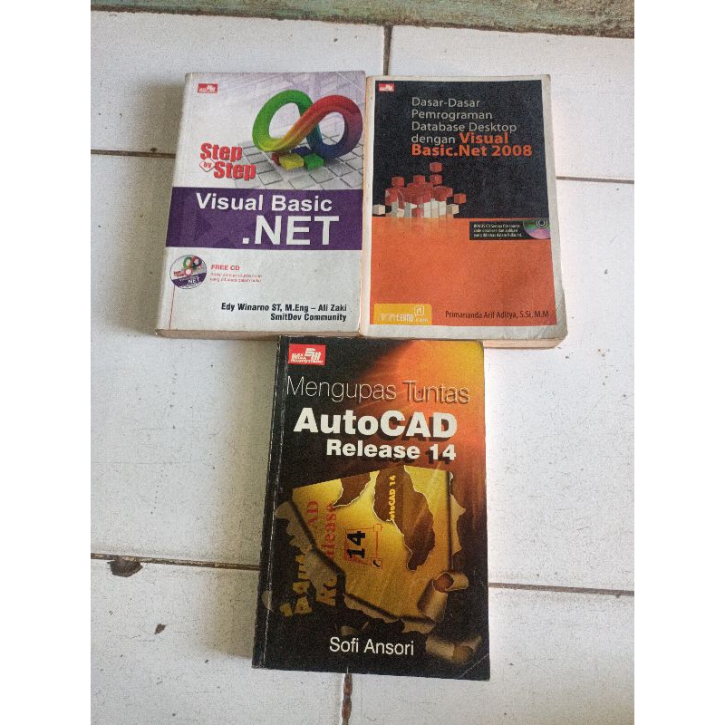 Jual ori VISUAL BASIC NET, AUTOCAD TANPA CD HARGA SATUAN STOK DI DESKRIPSI | Shopee Indonesia
