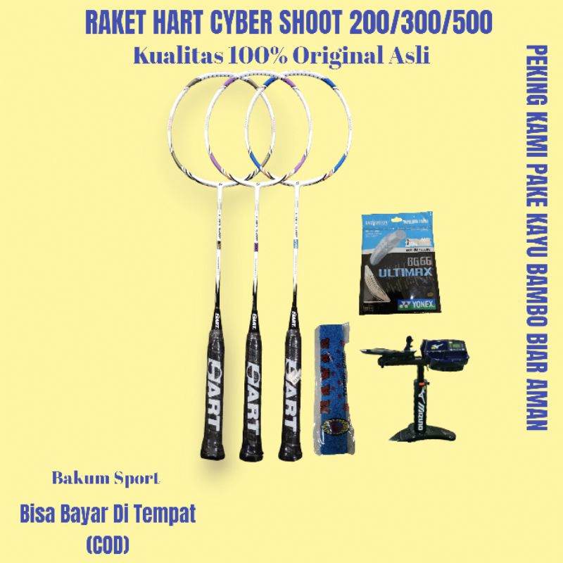 Jual Raket Hart cyber shoot 200/300/500 kualitas 100% original Asli ...
