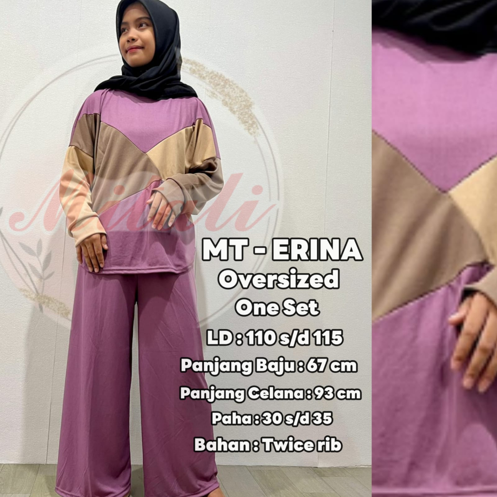 Jual JB - Oneset Erina Kombinasi Warna Twice Rib Premium | Shopee Indonesia
