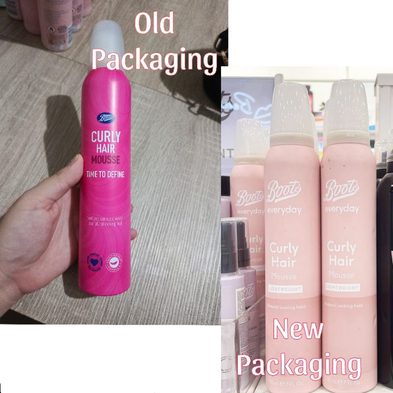 Jual BOOTS Styling Mousse Curly Hair 200ml Penata Rambut Keriting Hair ...