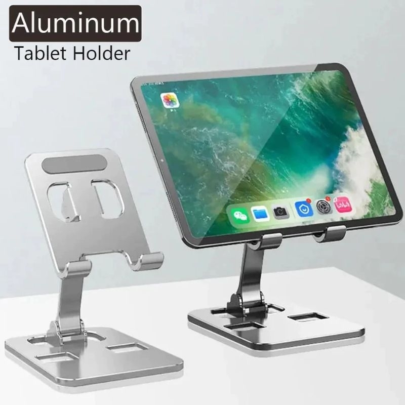 Jual TABLET STAND HOLDER ALUMINIUM FOLDABLE/ PHONE HOLDER/ STAND PHONE ...