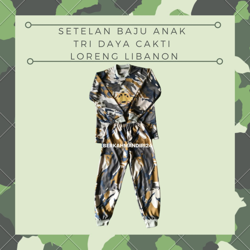 Jual Setelan Baju Anak Pria TNI Sablon Tri Daya Cakti Lengan Panjang ... Jual Setelan Baju Anak Pria TNI Sablon Tri Daya Cakti Lengan Panjang ...