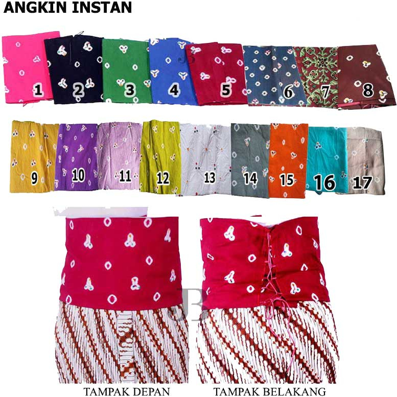 Jual Angkin Jumputan Instan Penutup Perut Kebaya Kutubaru | Shopee ...