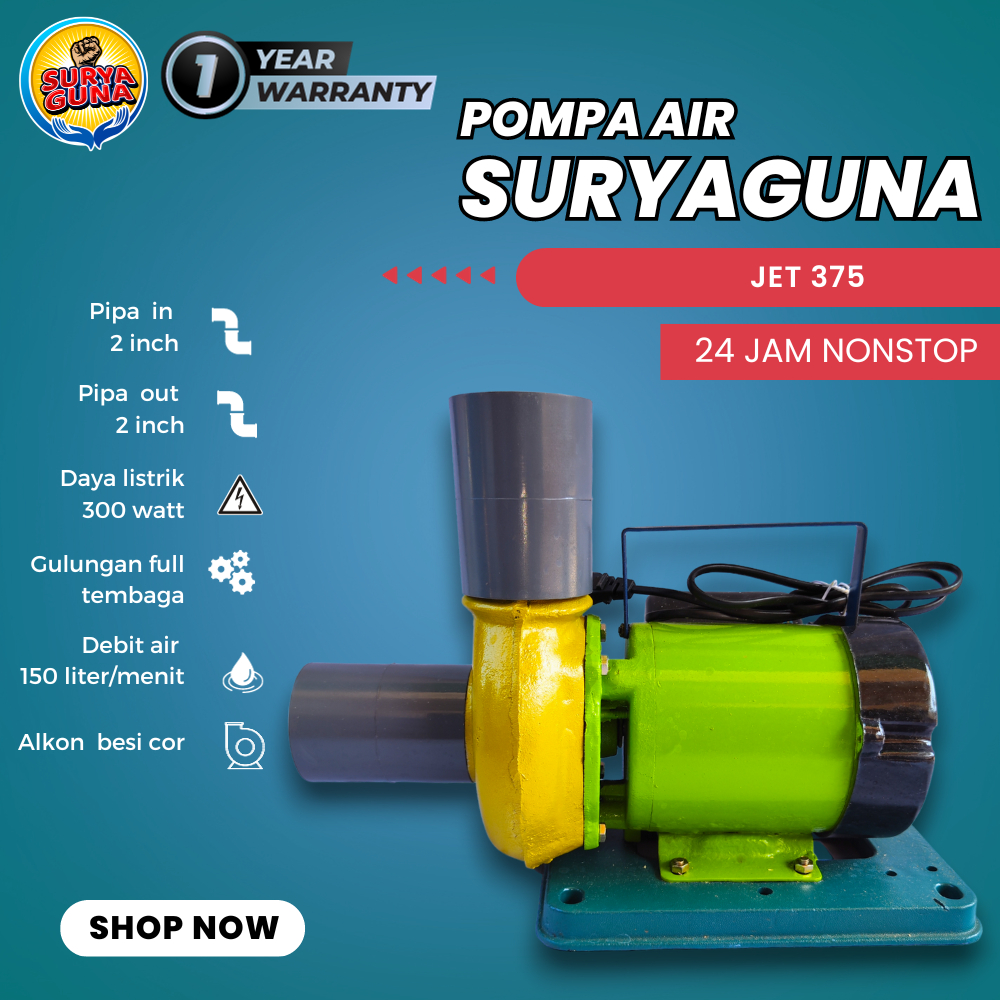 Jual HARGA POMPA AIR MODIFIKASI TYPE JET 375 PIPA 2 DIM HEMAT LISTRIK ...
