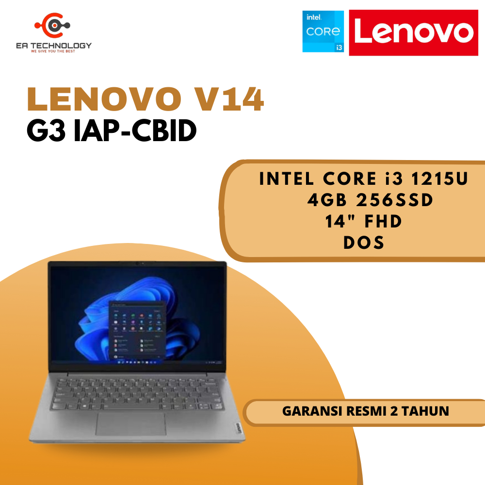 Jual Lenovo V14 G3 IAP-CBID Core i3-1215U 4GB DDR4 256GB SSD 14" FHD TN ...