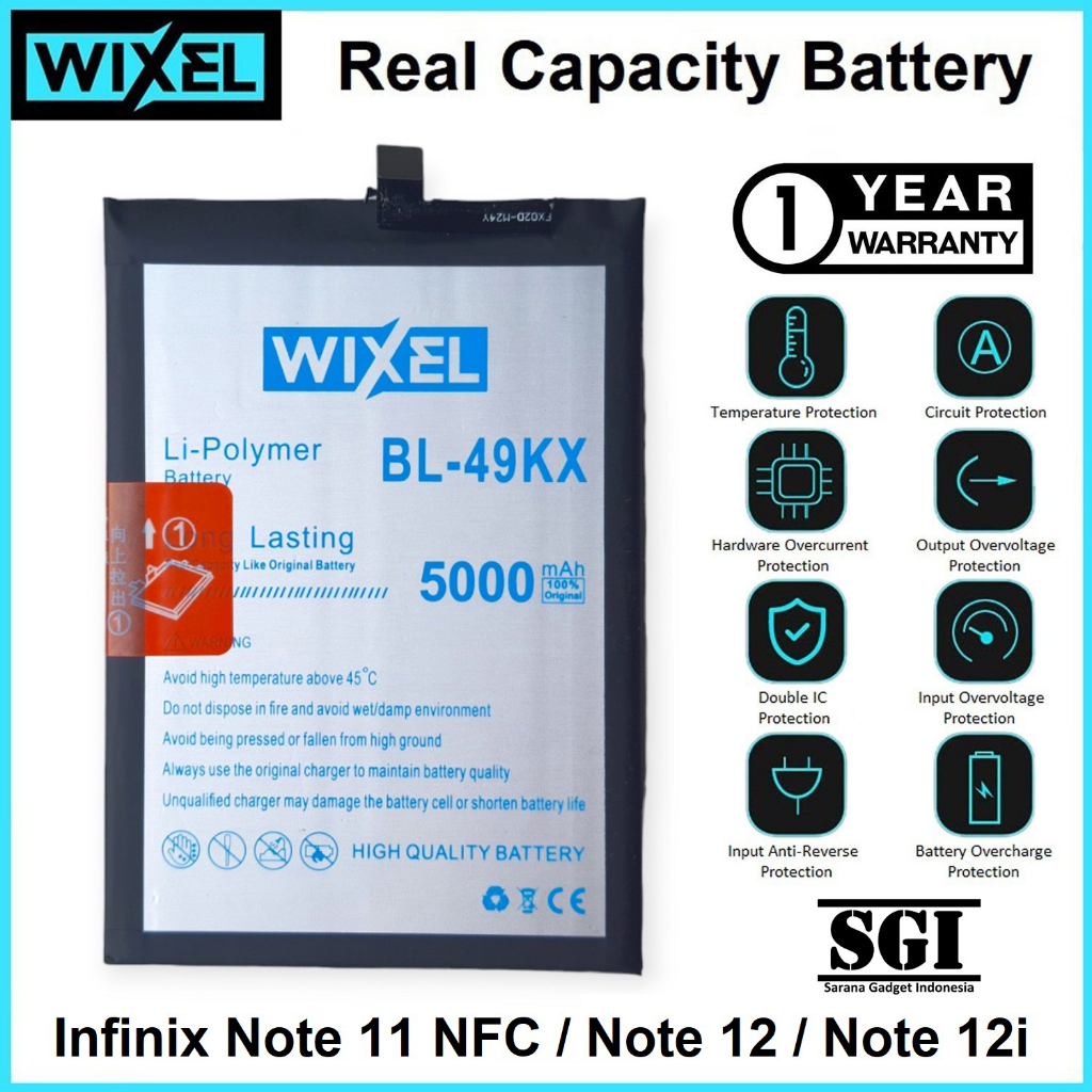 Jual WIXEL Baterai BL-49KX BL49KX Infinix Note 11 NFC X663 X663B Note ...