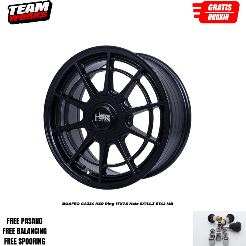 Jual velg hsr boafeo hsr wheel r17 SMB hrv crv innova xpander terios ...