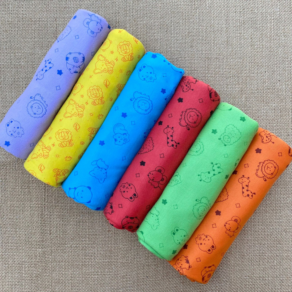 Jual 6 PCS bedong rainbow motif pernel bayi 110x90cm | Shopee Indonesia