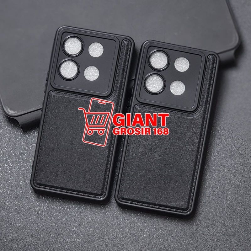 Jual INFINIX GT 10 PRO CASE LEATHER PRO CAMERA BLACK SOFTCASE INFINIX ...