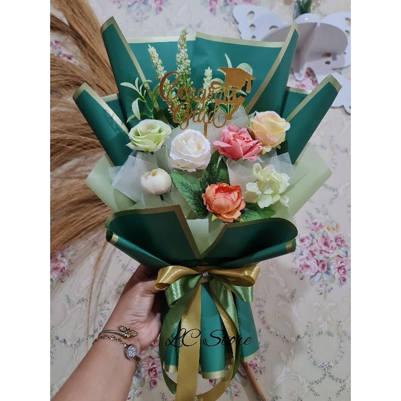 Jual BUKET BUNGA ROSE/BUKET BUNGA WISUDA/BUKET MURAH/BUKET WEDDING/KADO ...