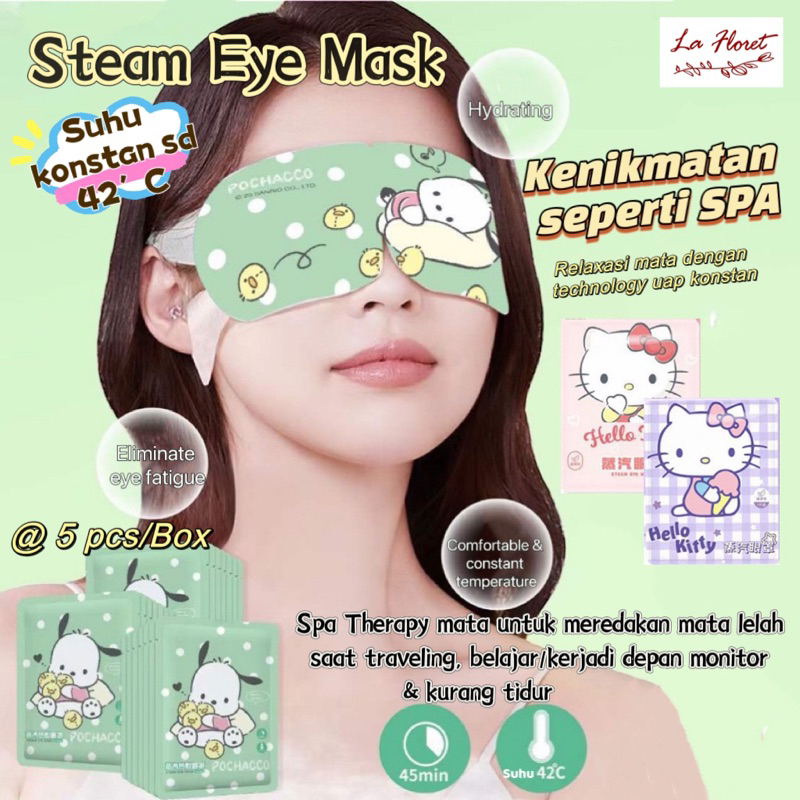 Jual Masker Mata Uap Relaxasi/Steam Eye Mask Character lucu 5pc/Box ...