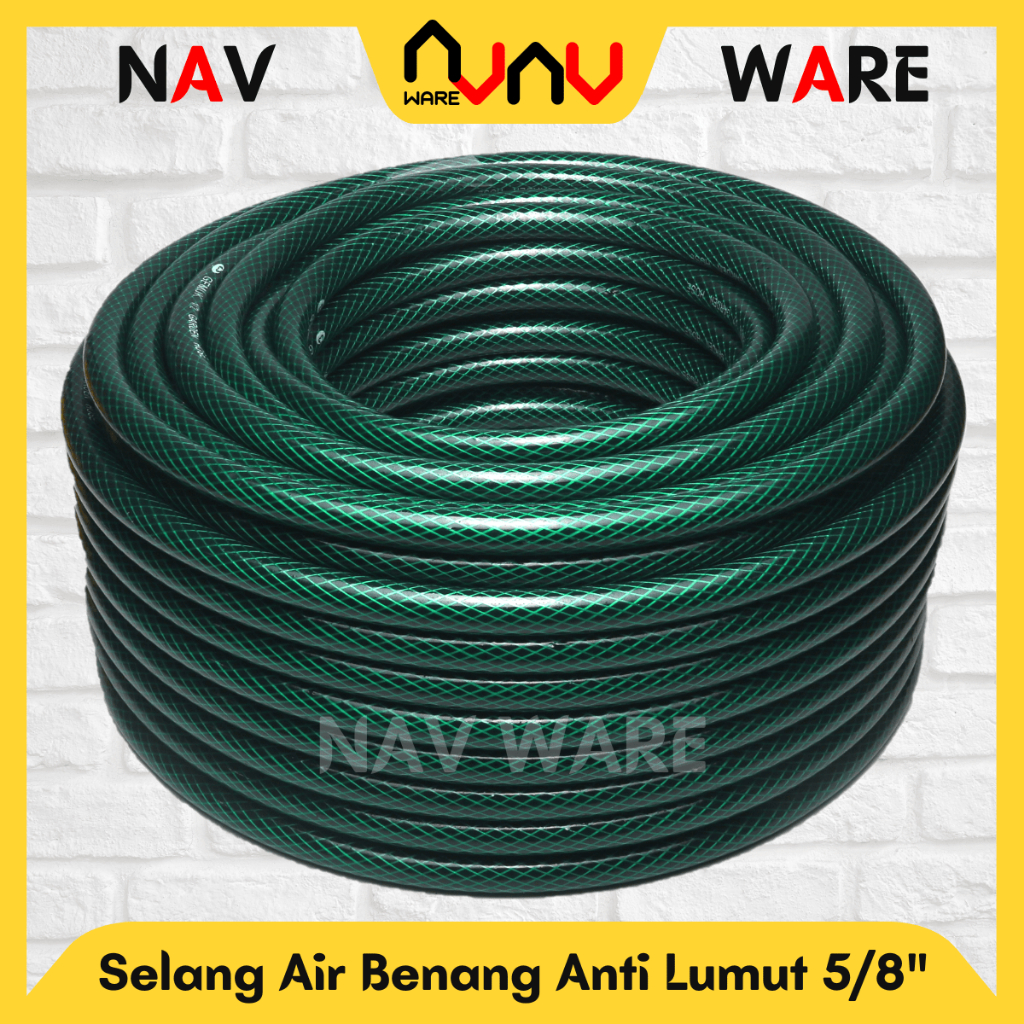 Jual Selang Air Benang Ukuran 5/8 Inch Selang Keran Taman Anti Lumut Hijau / Selang Serat 5/8 ...